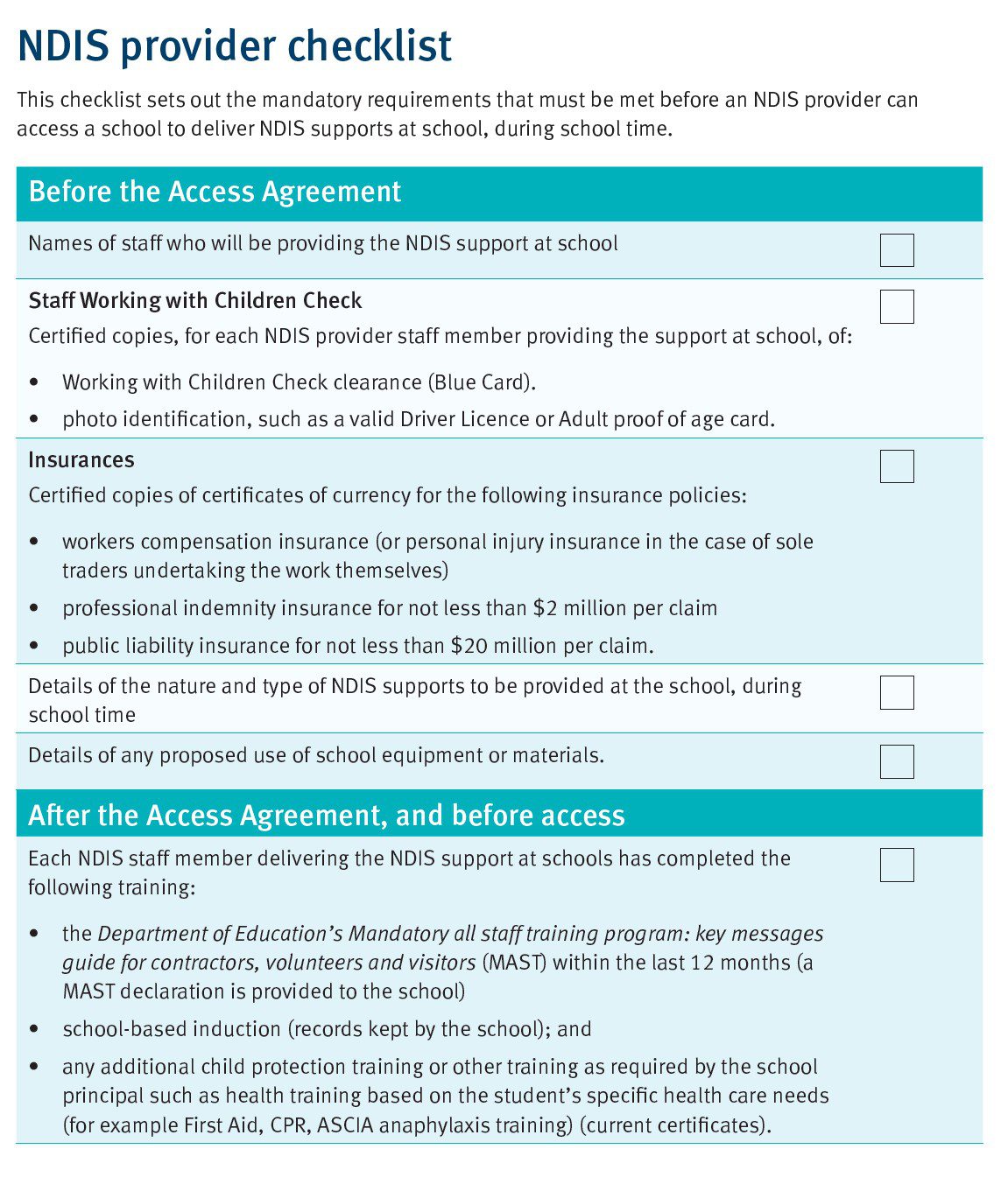 NDIS Support in State Schools - quadcare